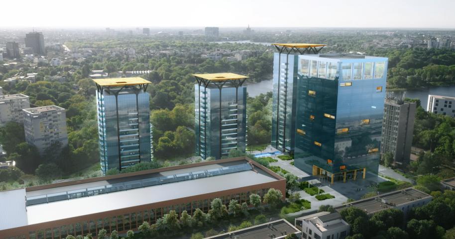 Visiting One Floreasca City, the largest construction site in Bucharest